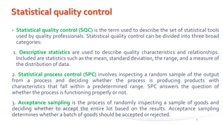 Statstical process control | PPTX