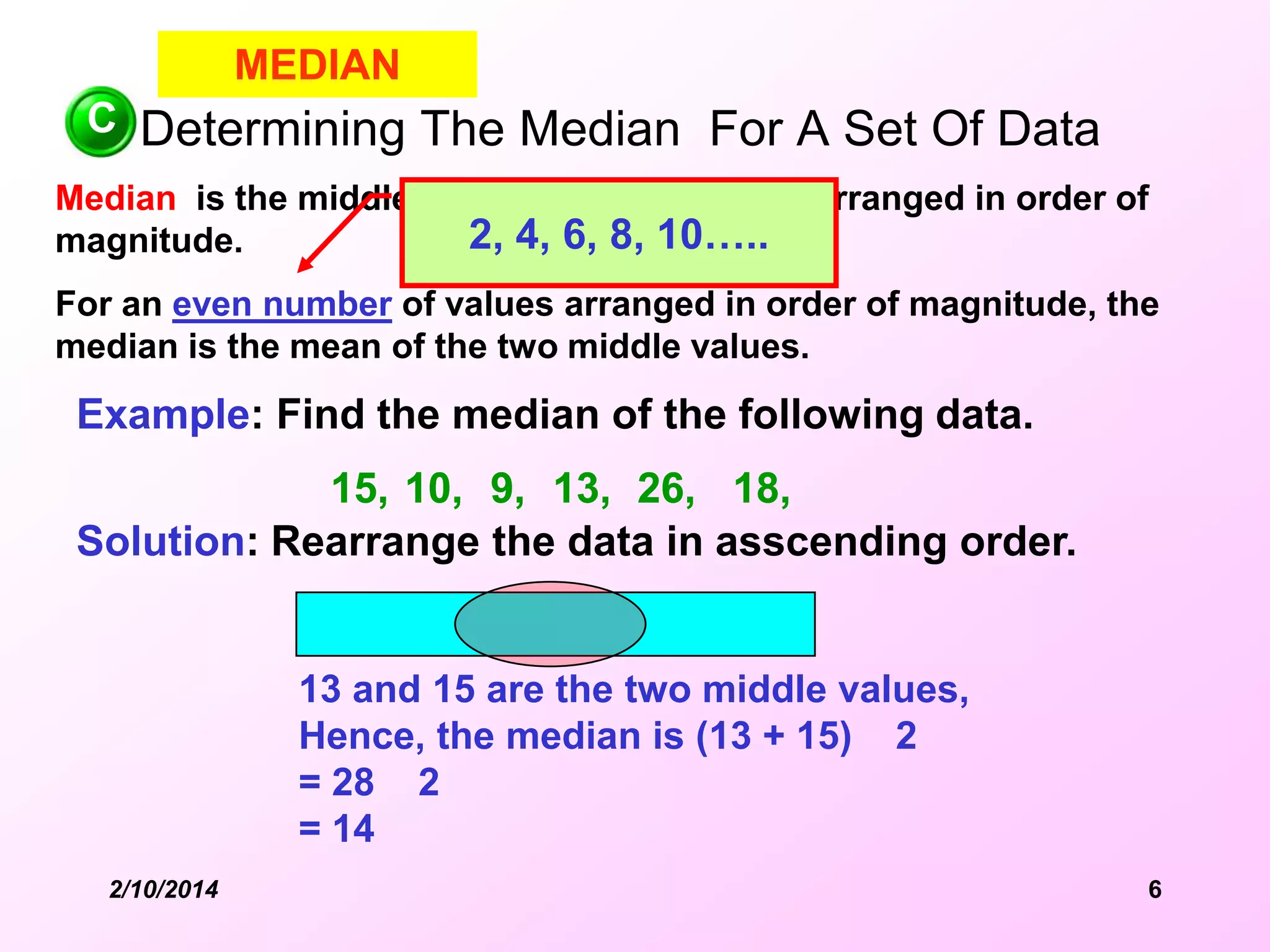 Stattistic ii - mode, median, mean | PPTX