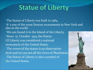 Statue of liberty and Ellis Island 1 | PPT