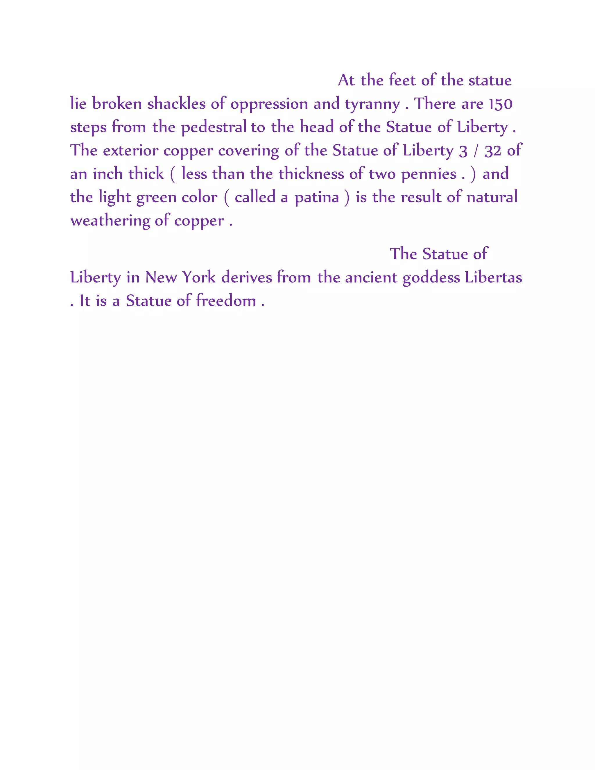 Statue of liberty | DOCX