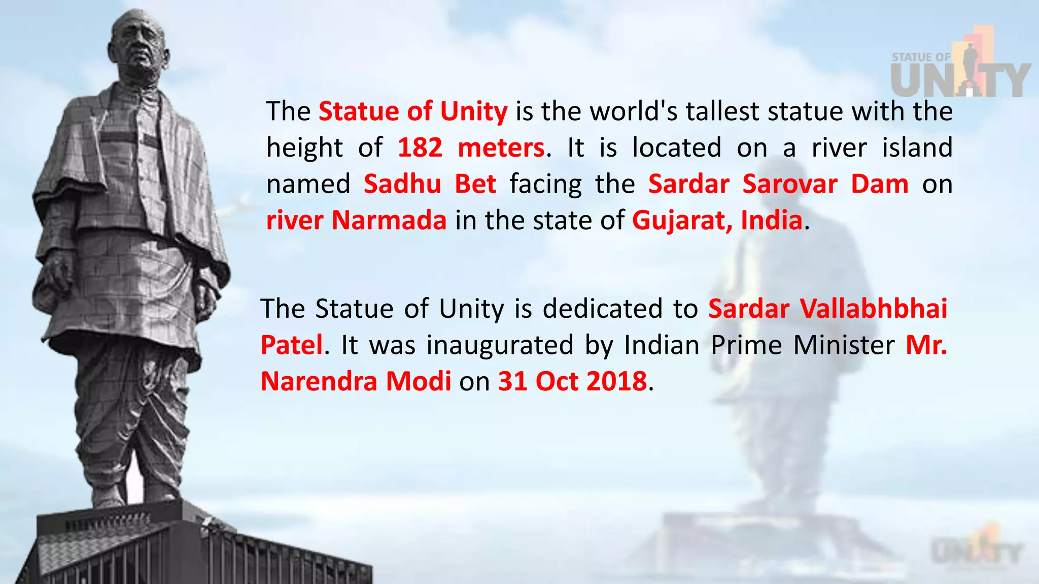Statue of unity | PPTX