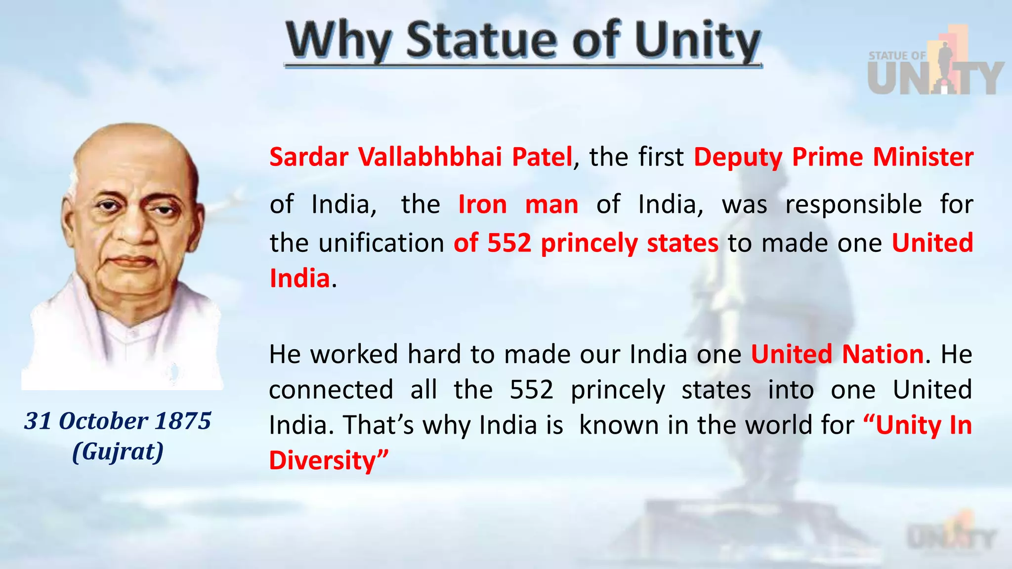 Statue of unity | PPTX