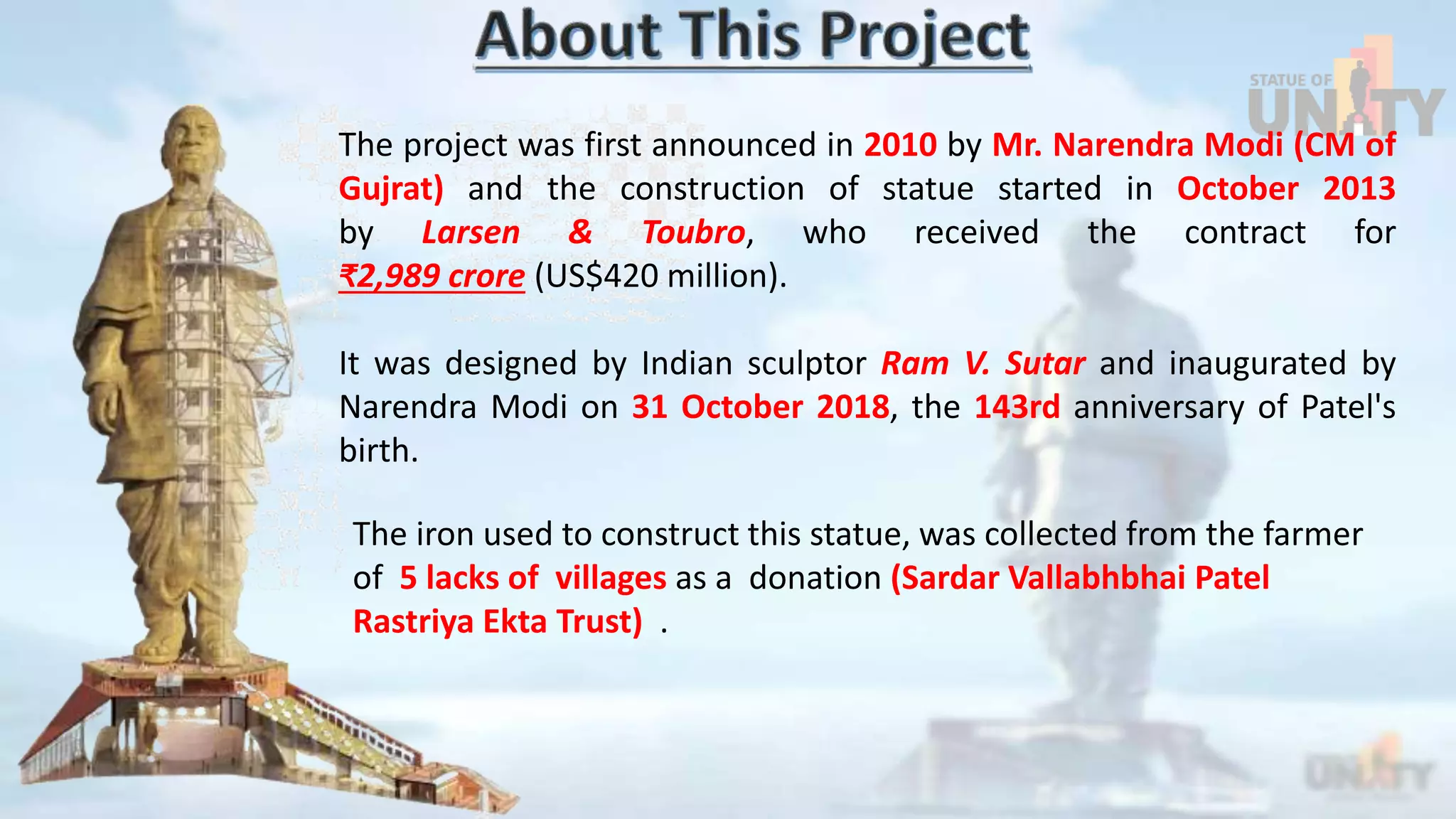 Statue of unity | PPTX