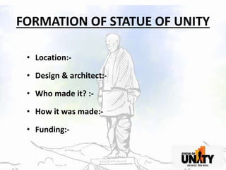 Statue of unity | PPTX