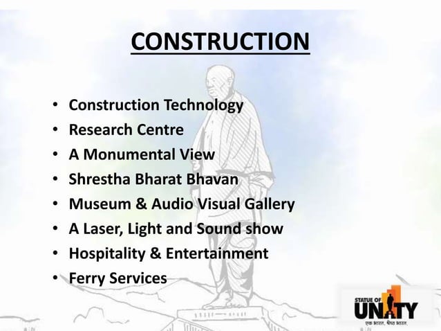 Statue of unity | PPTX