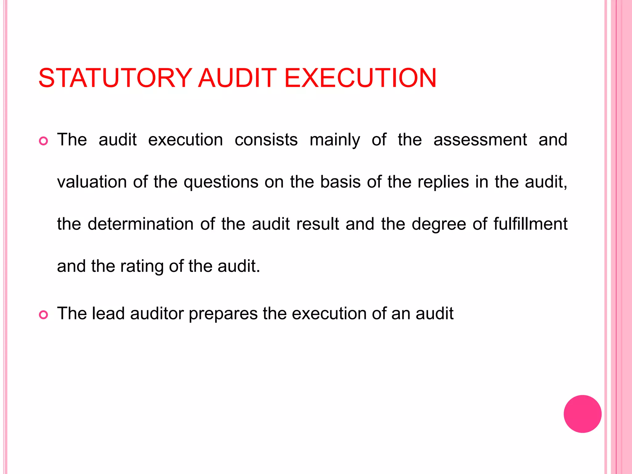 STATUORY AUDIT –PLANNING,EXECUTION,.pptx