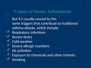 Status-Asthmaticus is respiratory failure | PPT