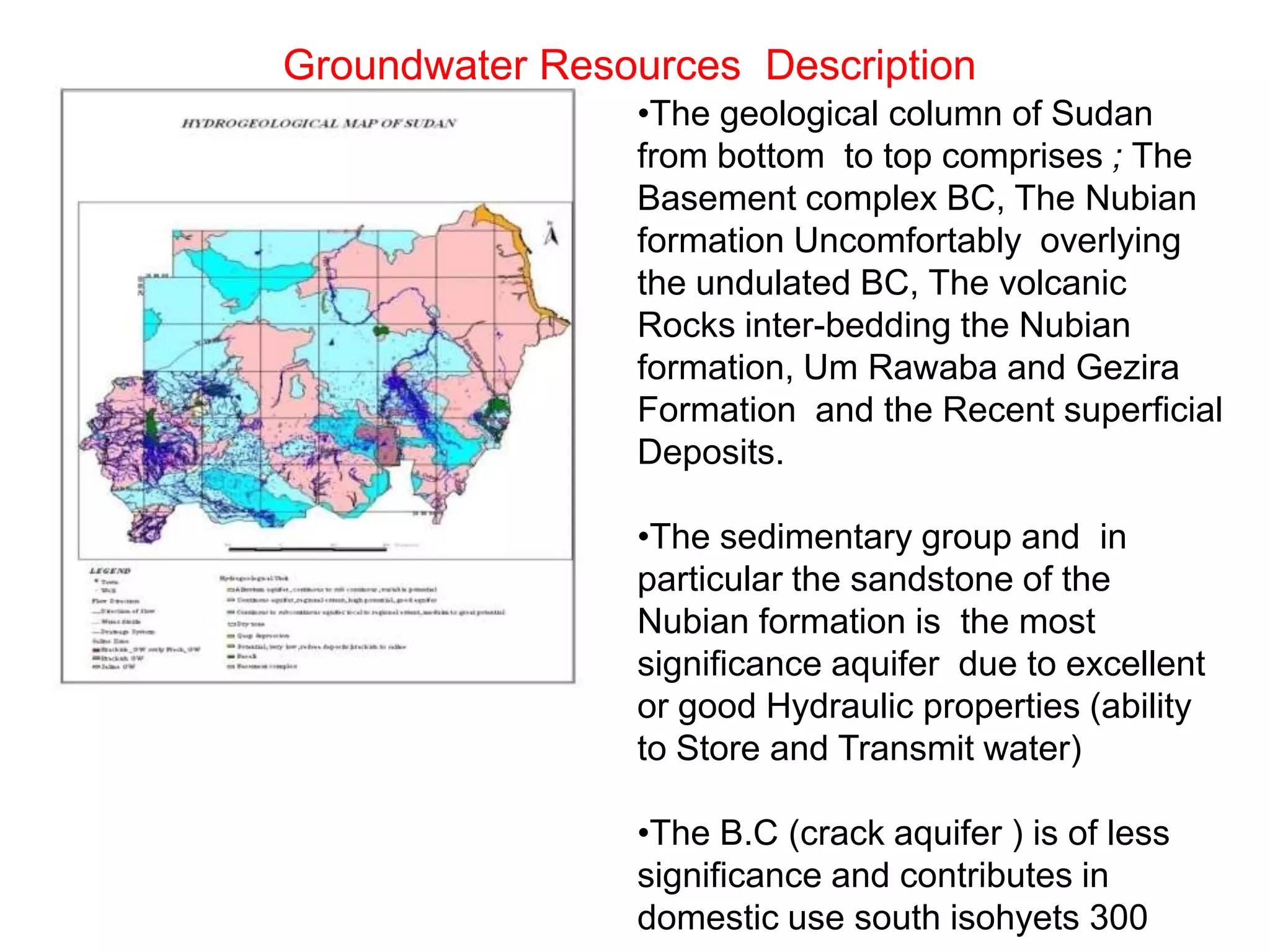 Status of Groundwater Resources Governance Sudan: Nubian Sandstone Project | PPTX