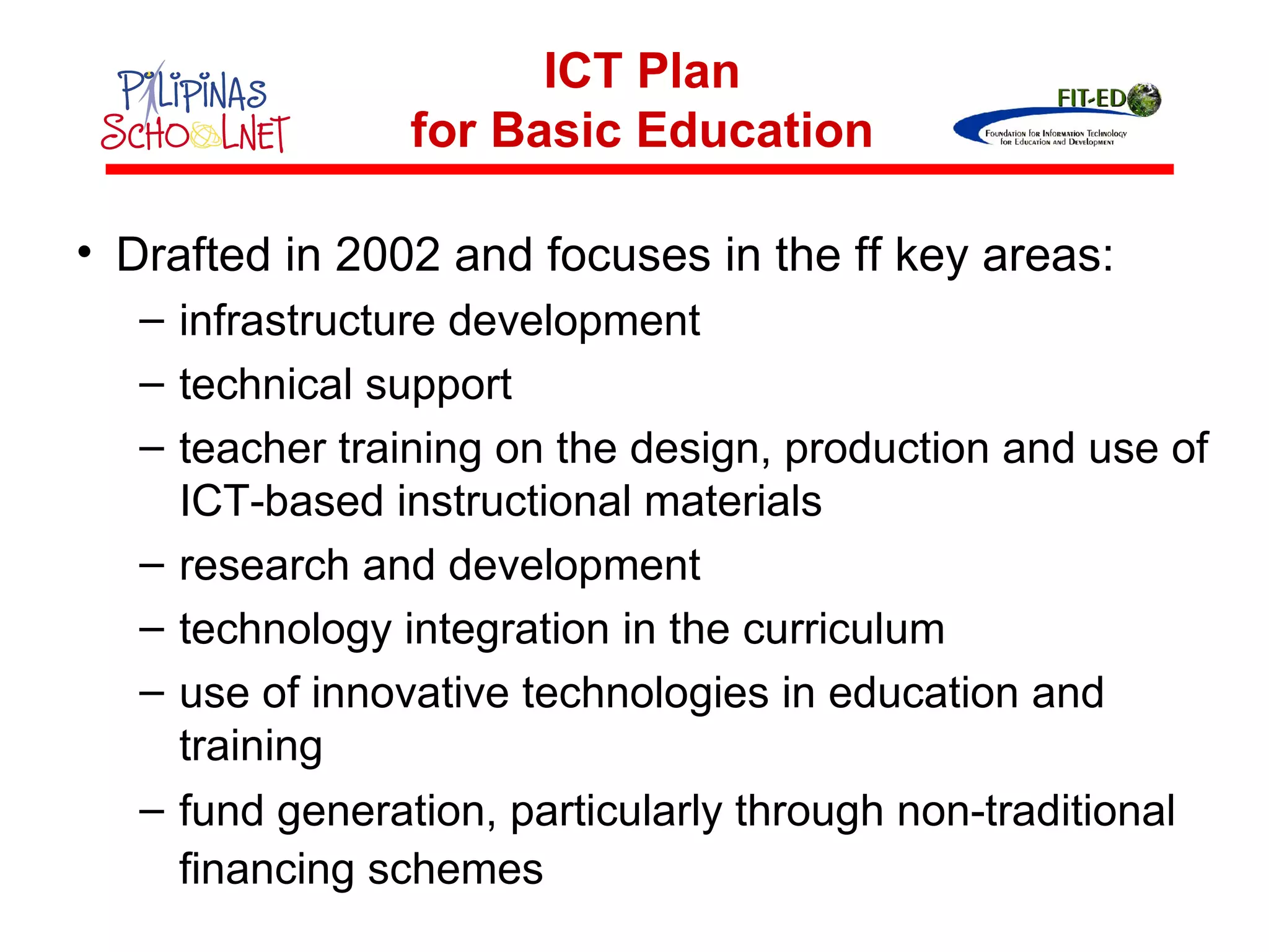 Status of ICTs in Philippine Basic Education | PPS
