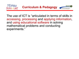 Status of ICTs in Philippine Basic Education | PPS