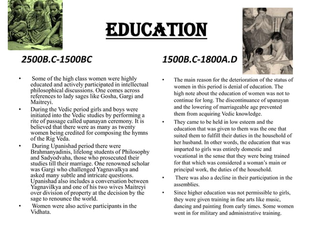 Status and position of Women in ancient India | PPTX