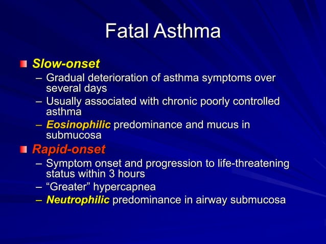 Acute management of STATUS ASTHMATICUS.This PPT deals with management ...