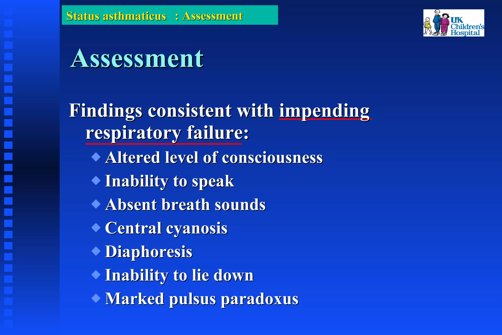 Status Asthmaticus In Children | PPT