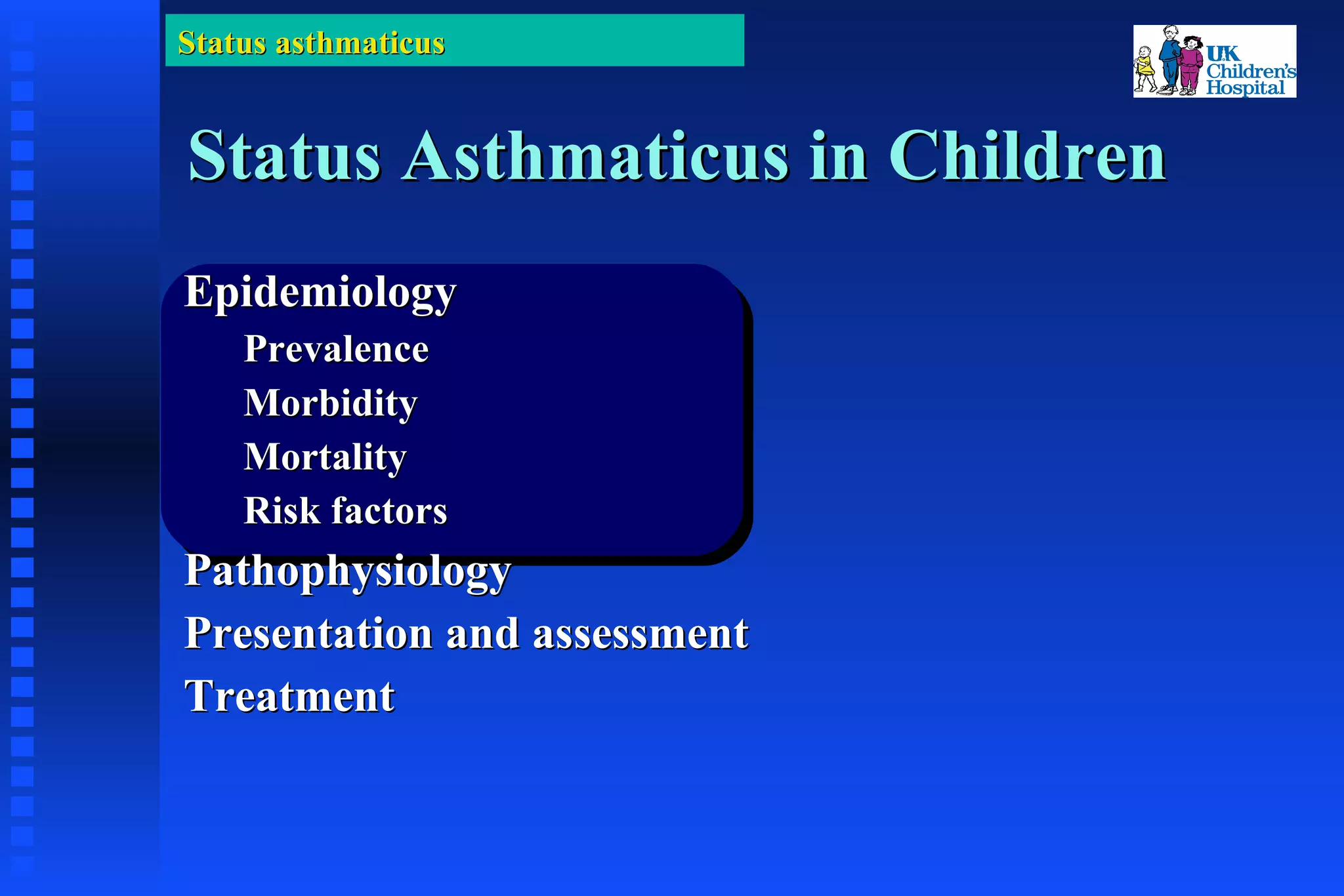 Status Asthmaticus In Children | PPT