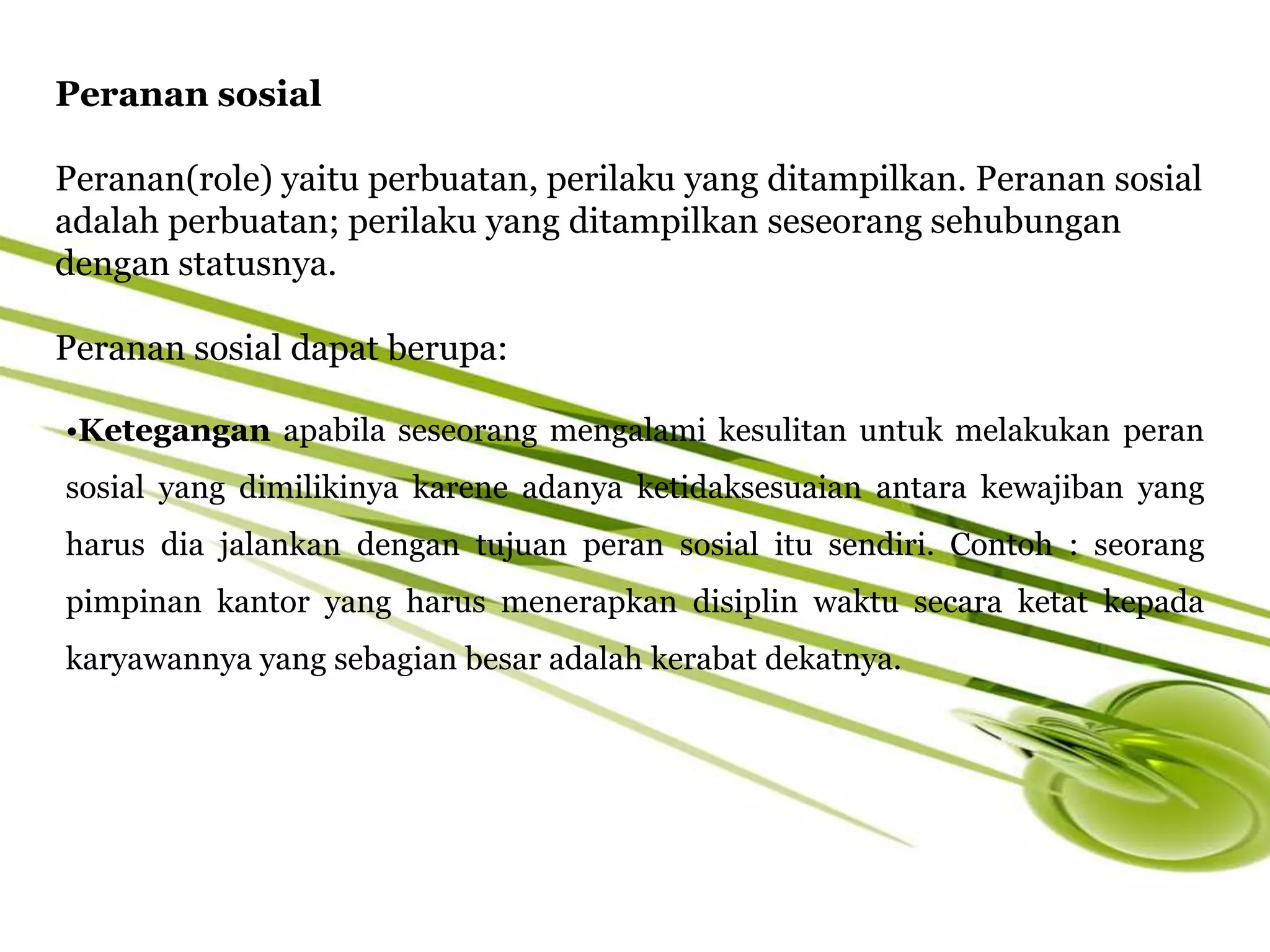 Status dan peran sosial 2 | PPTX