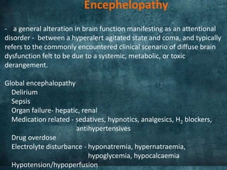 encephalopathy and status epileptics | PPT