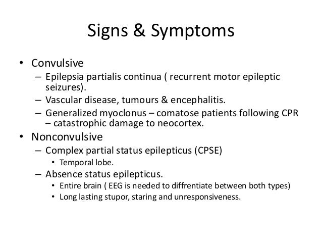 Status epilepticus
