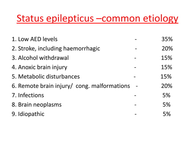Status epilepticus | PPTX | Brain and Nervous System Disorders ...