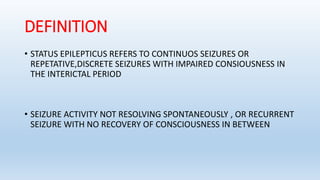 Status Epilepticus | PPTX