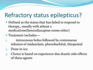 Status epilepticus | PPTX