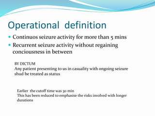 Status epilepticus | PPT
