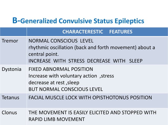 Status epilepticus | PPTX | Brain and Nervous System Disorders ...