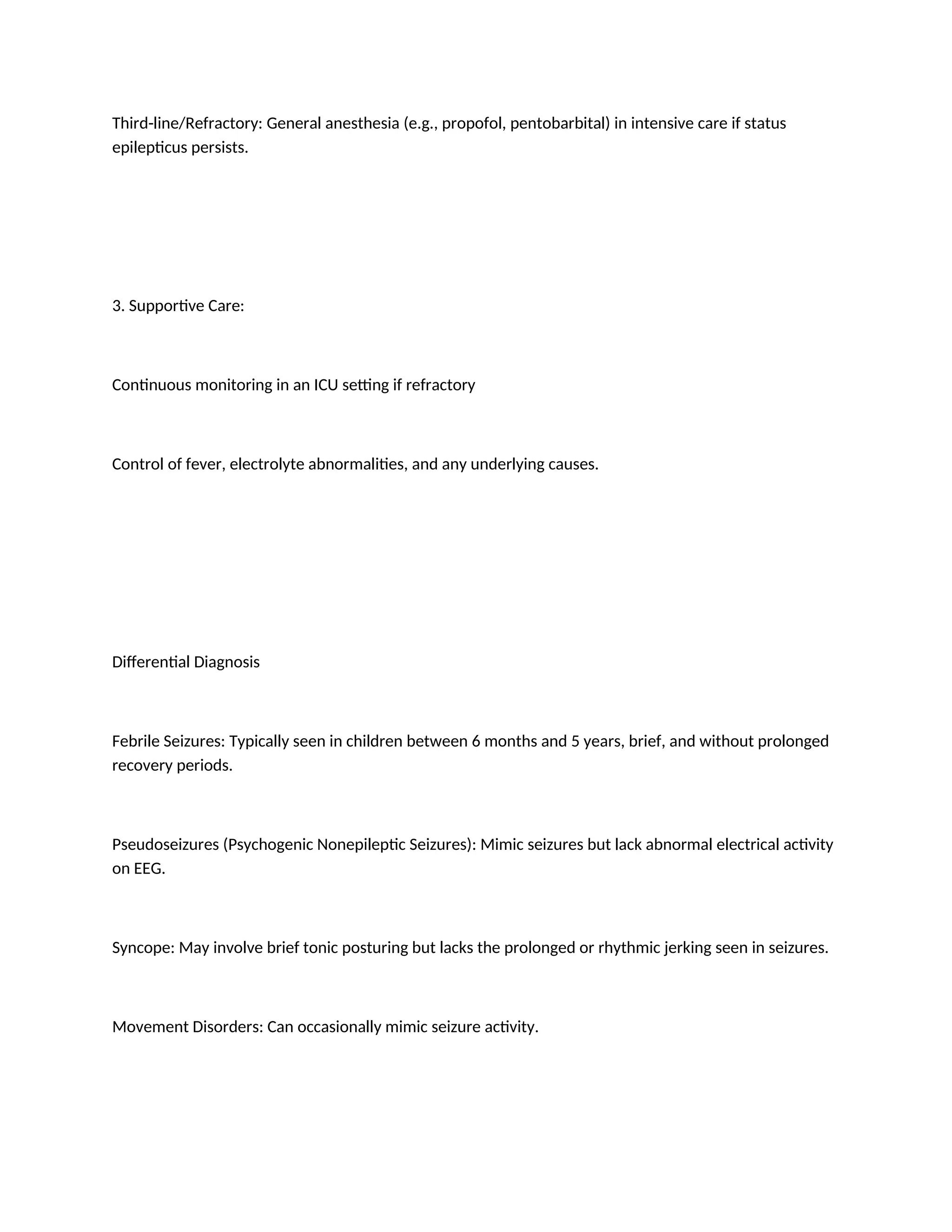 STATUS EPILEPTICUS i s an emergency case | DOCX | Brain and Nervous ...