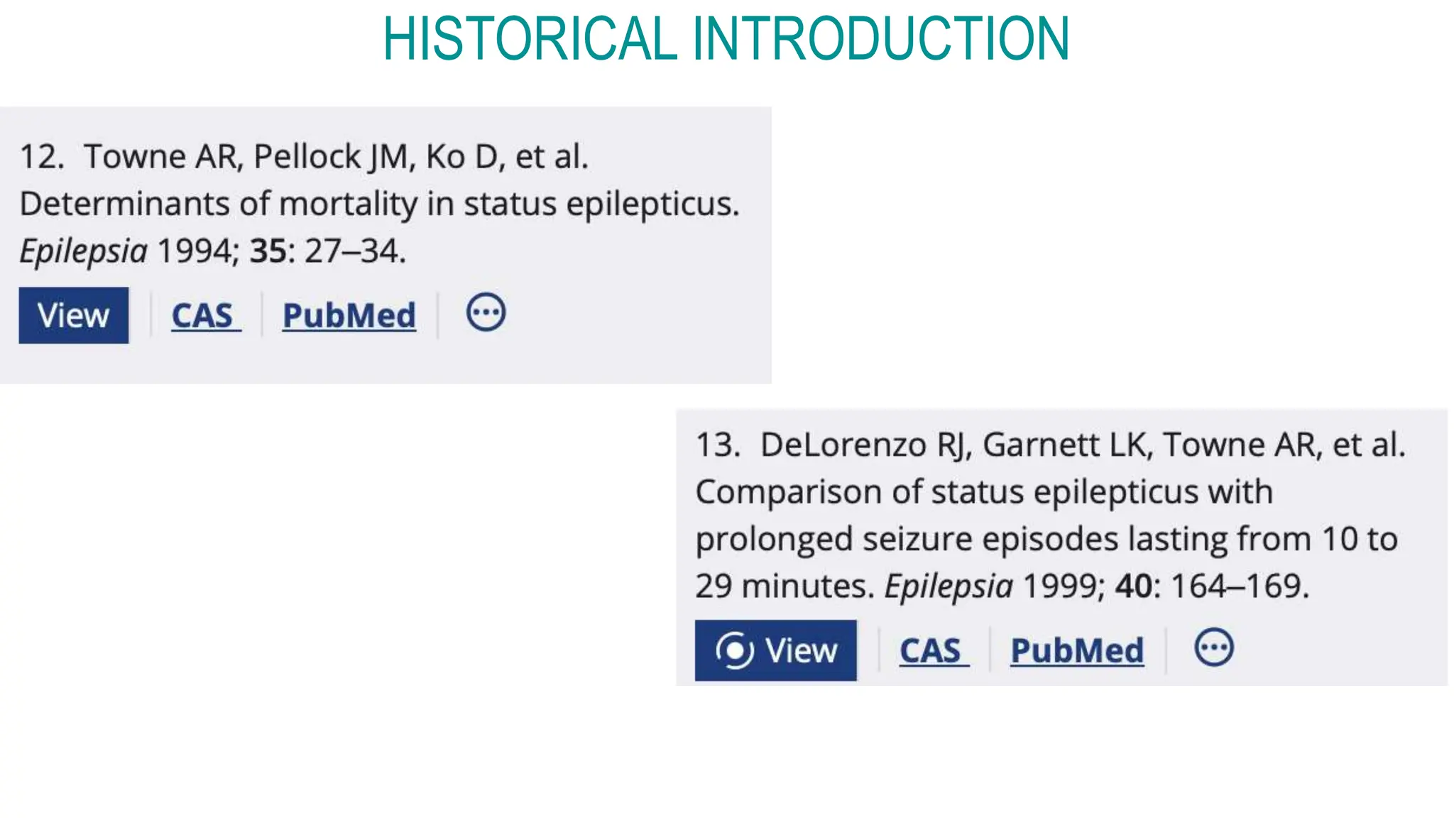 Status epilepticus-Definition and Pathophysiology | PPTX