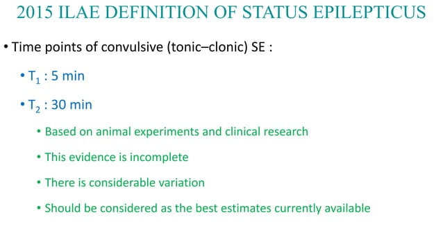 Status epilepticus-Definition and Pathophysiology | PPTX