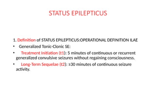 STATUS EPILEPTICUS AND RAISED ICP.pptx... | PPTX