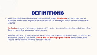 STATUS EPILEPTICUS the types and management.pptx