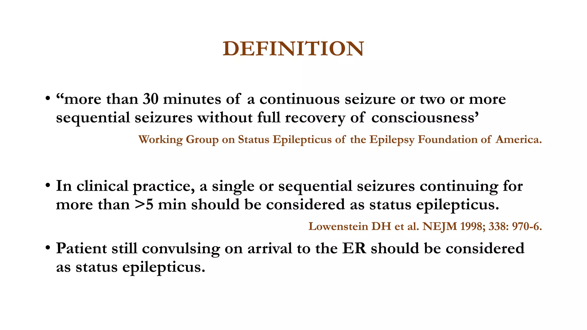 Generalised Convulsive Status Epilepticus | PPTX