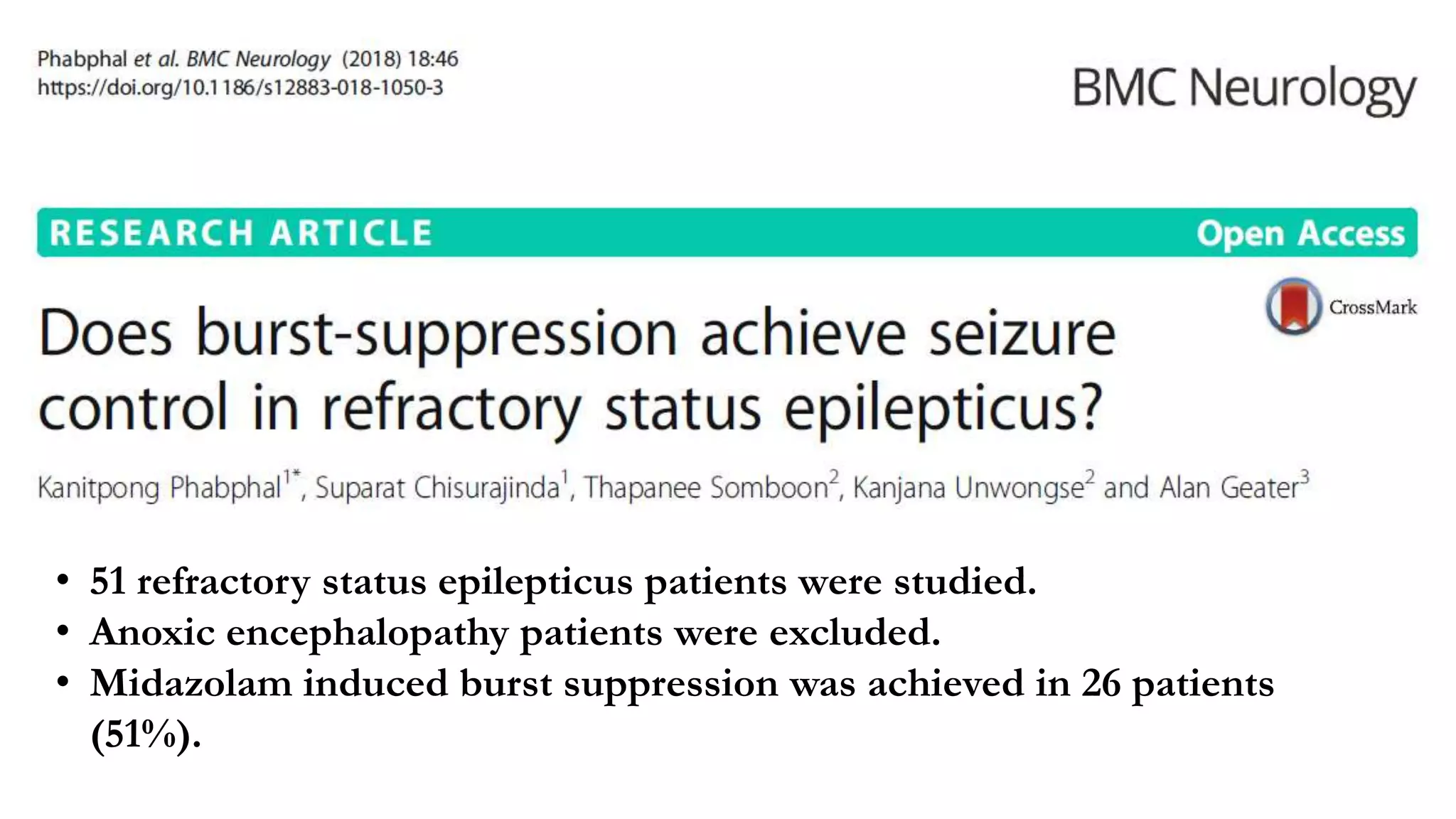 Generalised Convulsive Status Epilepticus | PPTX
