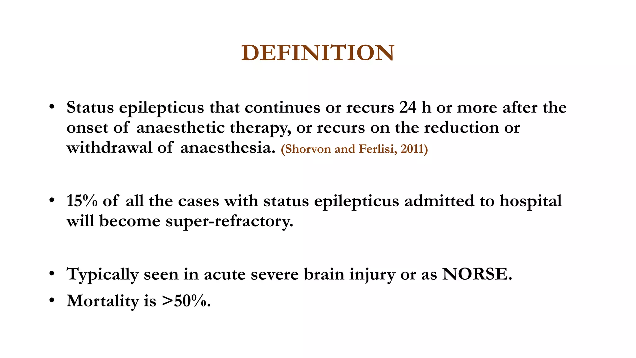 Generalised Convulsive Status Epilepticus | PPTX