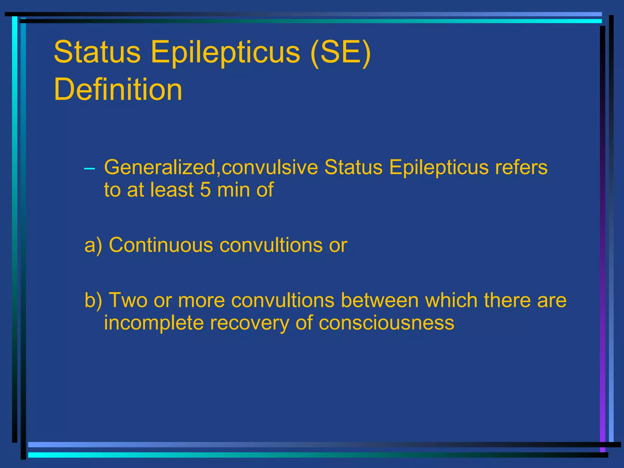 Status epilepticus 2017 | PPT