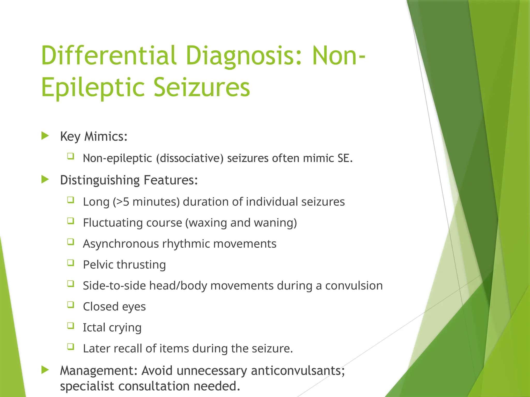 Status Epilepticus managment for the medical interns | PPTX