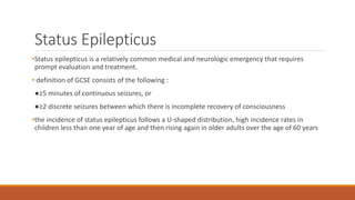 Status epilepticus. | PPTX