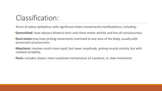 Status epilepticus. | PPTX