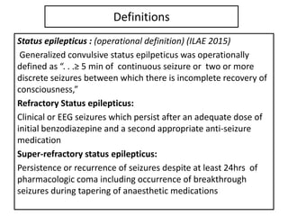 Status epilepticus | PPT