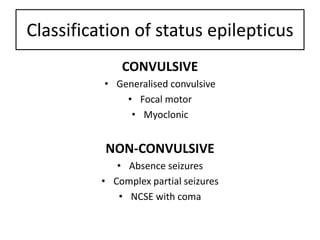 Status epilepticus | PPTX