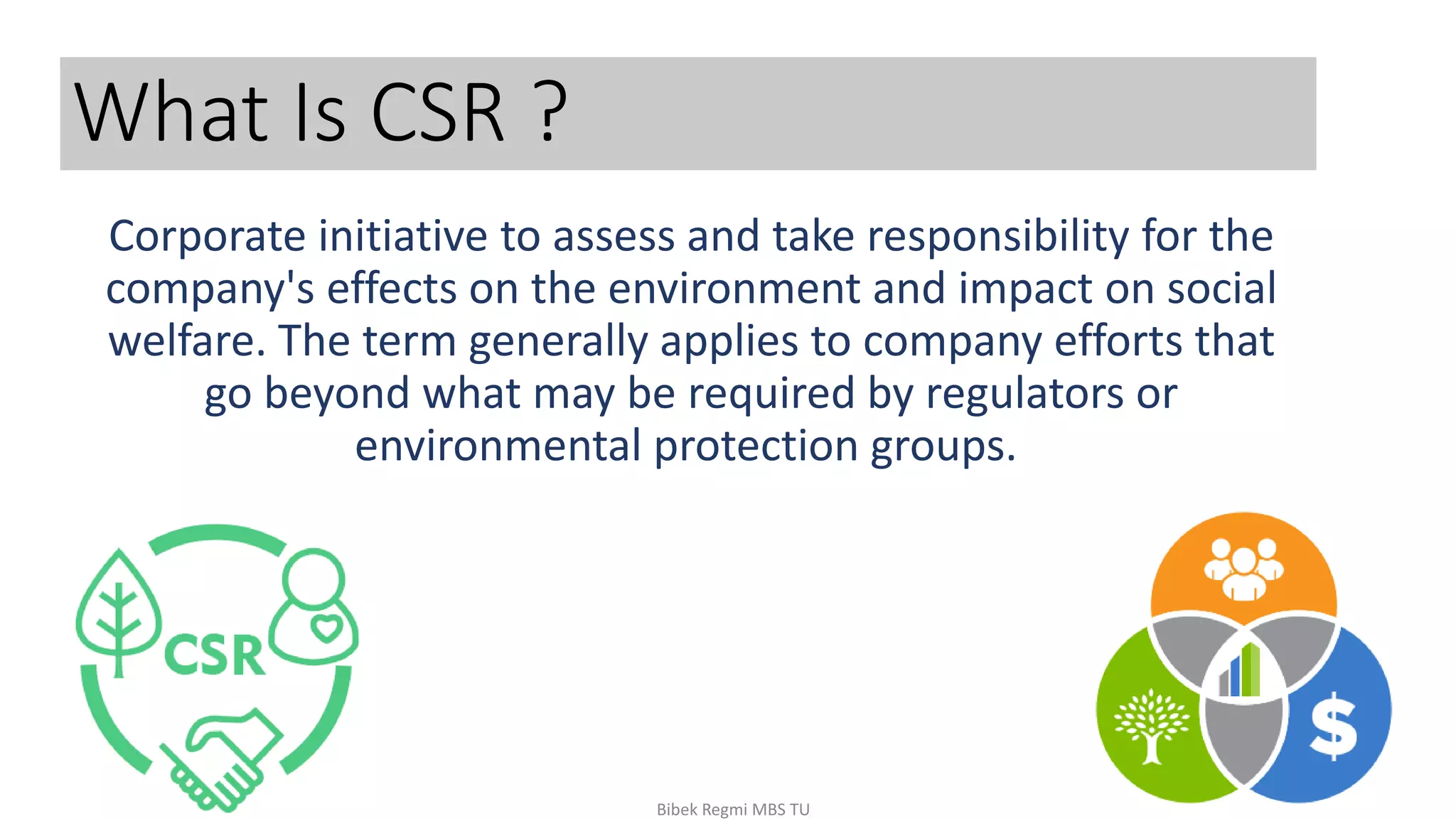 Corporate Social Responsibility(CSR) In Nepal Status | PDF