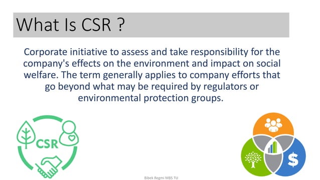 Corporate Social Responsibility(CSR) In Nepal Status | PDF