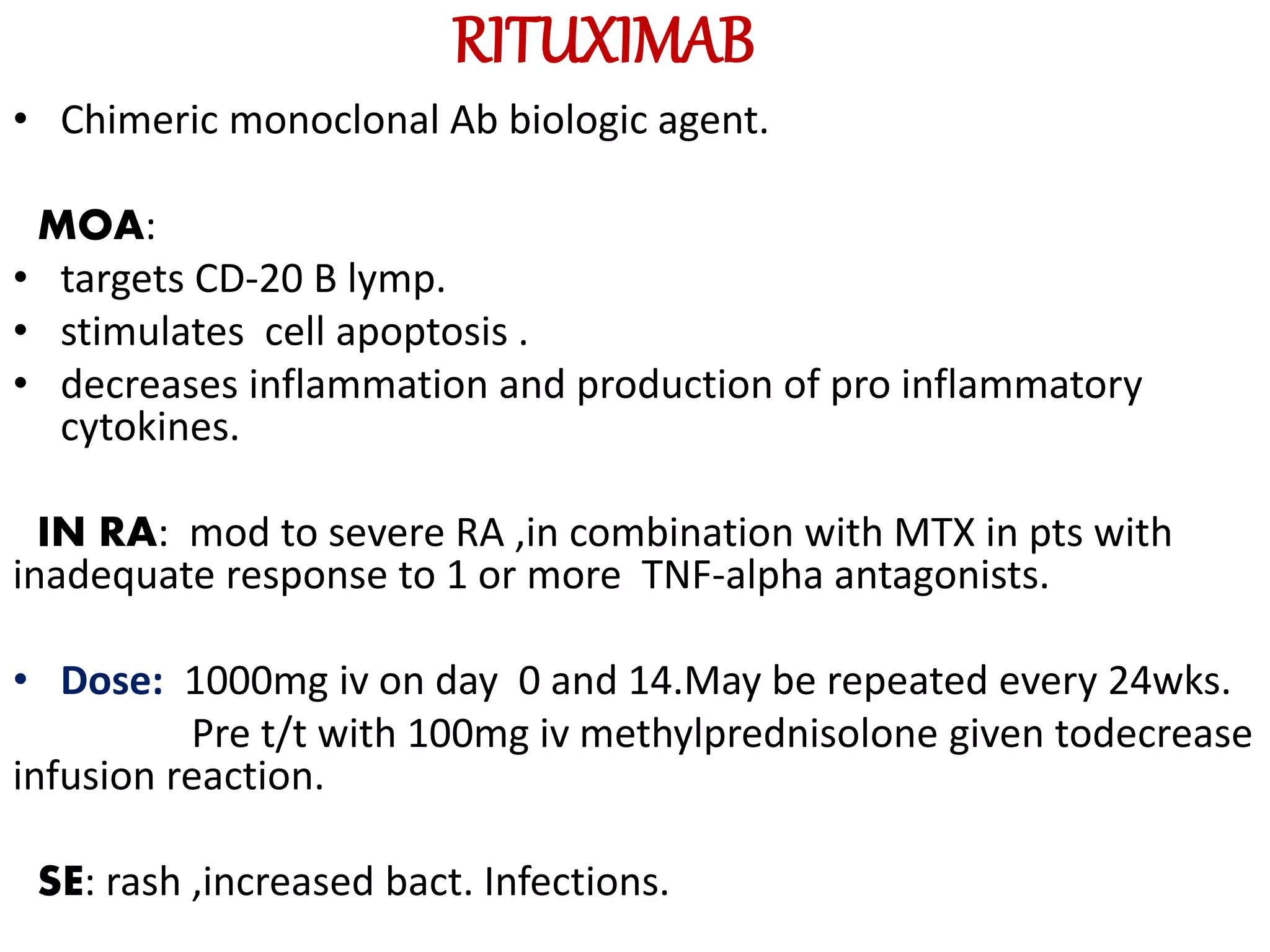 Status of dmards in rheumatoid arthritis | PPTX