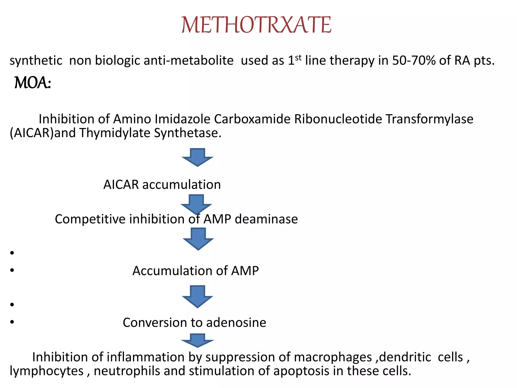 Status of dmards in rheumatoid arthritis | PPTX