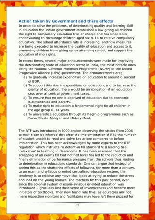 Status of Education in India by Mohit Rajput | PDF