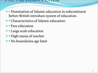 Status of Education time of Independence.ppt