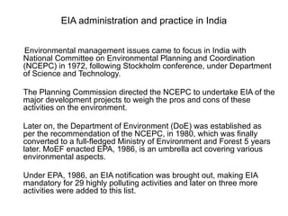 Status of Environmental Impact Assessment in India.pptx | Free Download