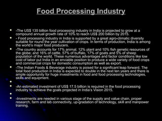 Status of FOOD PROCESSING INDUSTRIES.ppt