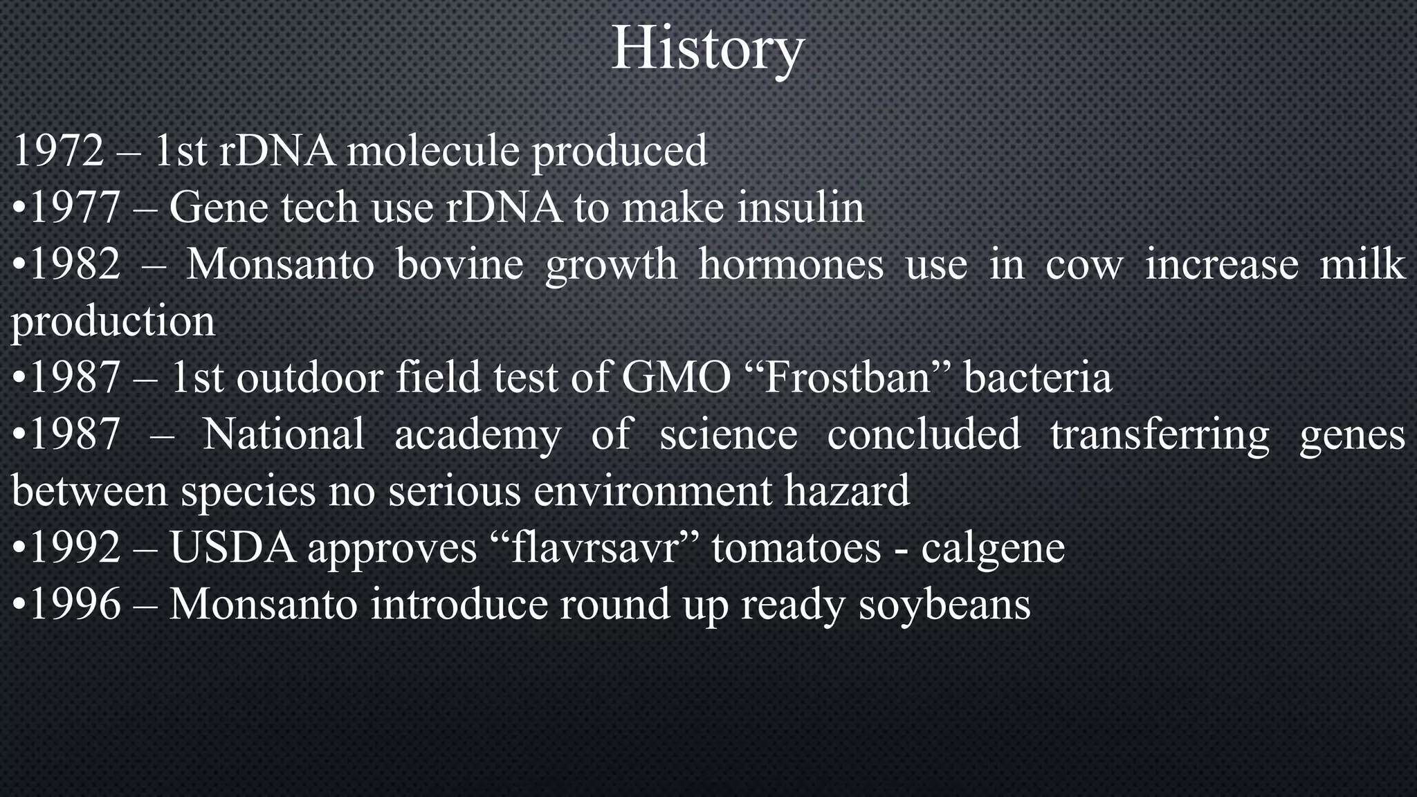 Status of GMOs crops in pakistan | PPTX