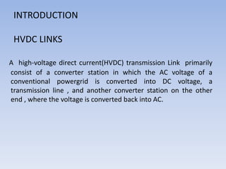 Status of hvdc links | PPTX